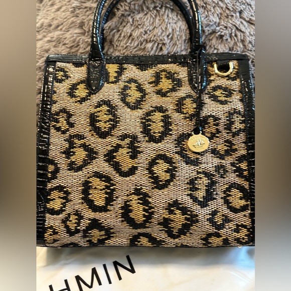 Brahmin | Bags | Like New Brahmin Leopard Caroline Satchel Worn Once ...